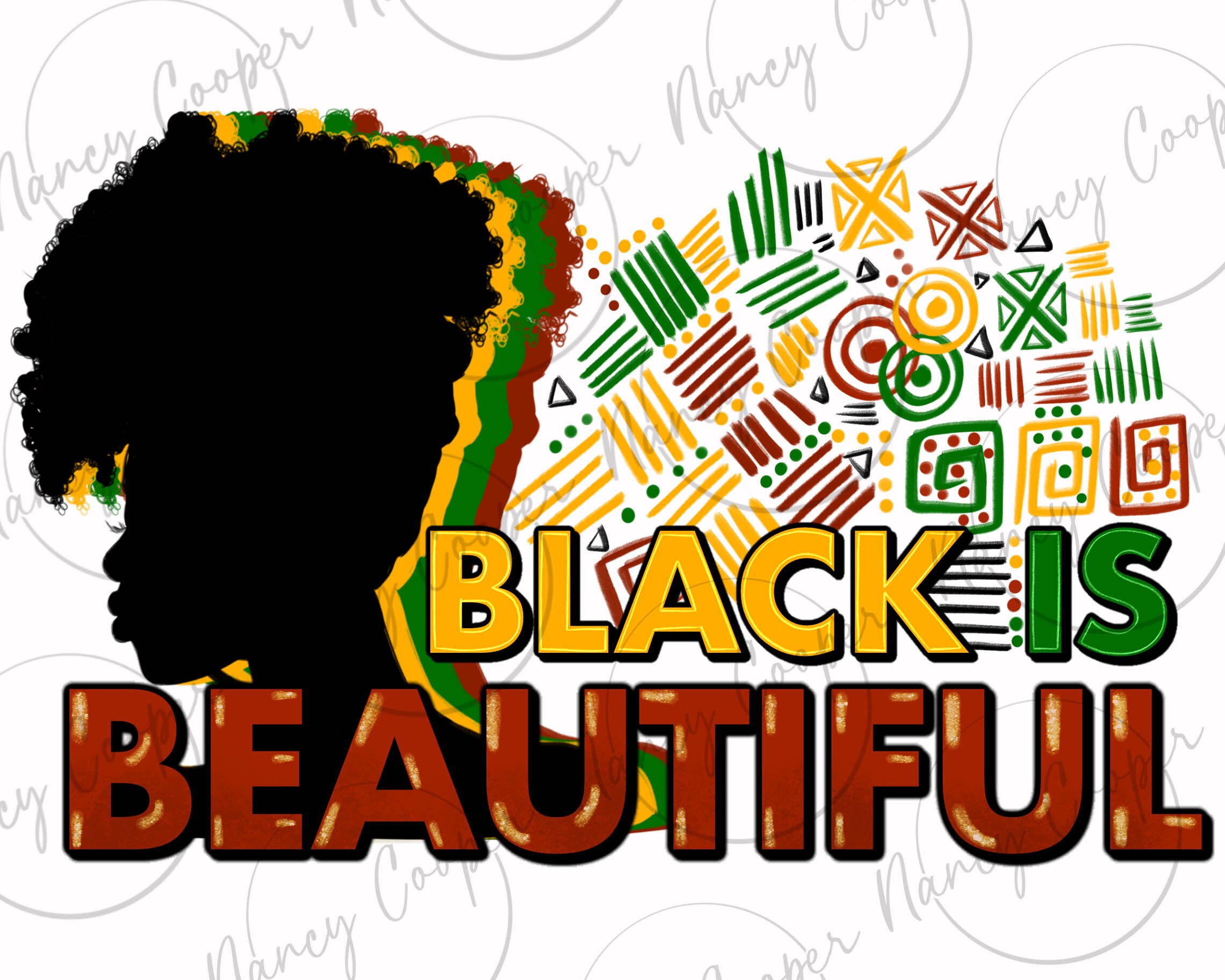 Black is Beautiful Png Sublimation Design Download Juneteenth - Etsy