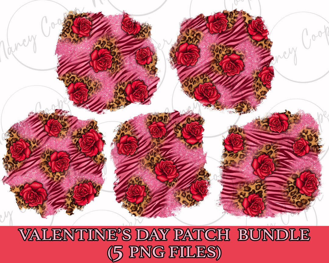 Valentine's Day Patch Png Bundle Sublimation Design Download, Happy ...