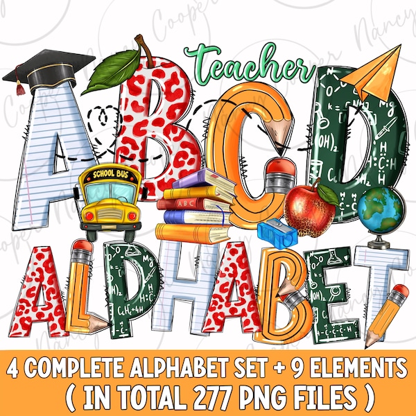 Teacher Letters Png - Etsy