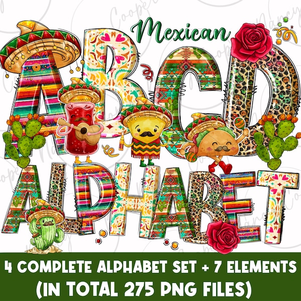 Mexican Alphabet - Etsy