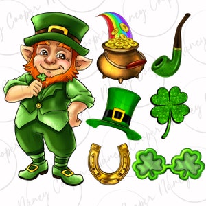 St. Patrick's Day Alphabet Png Files Bundle, St. Patrick's Day Doodle ...
