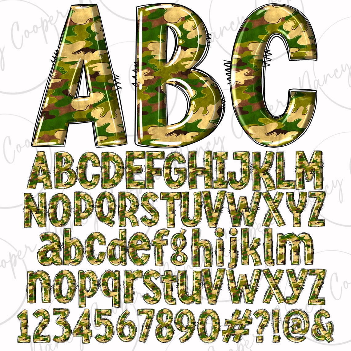 Camp Alphabet Png Files Bundle, Camp Doodle Letters Png, Camp Letters ...
