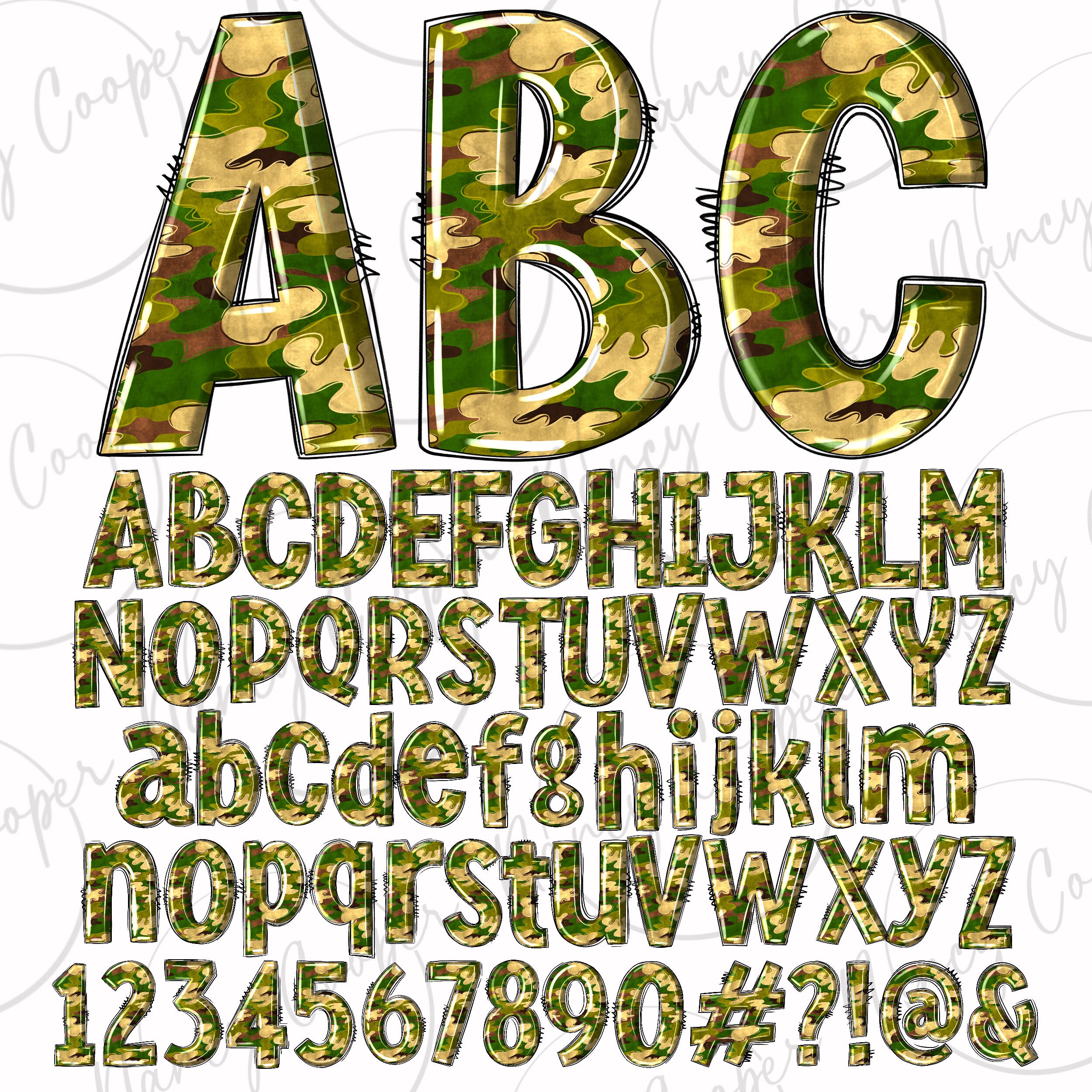 Camp Alphabet Png Files Bundle, Camp Doodle Letters Png, Camp Letters ...