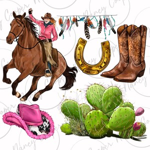 Cowgirl Alphabet Png Files Bundle, Cowgirl Doodle Letters Png, Western ...