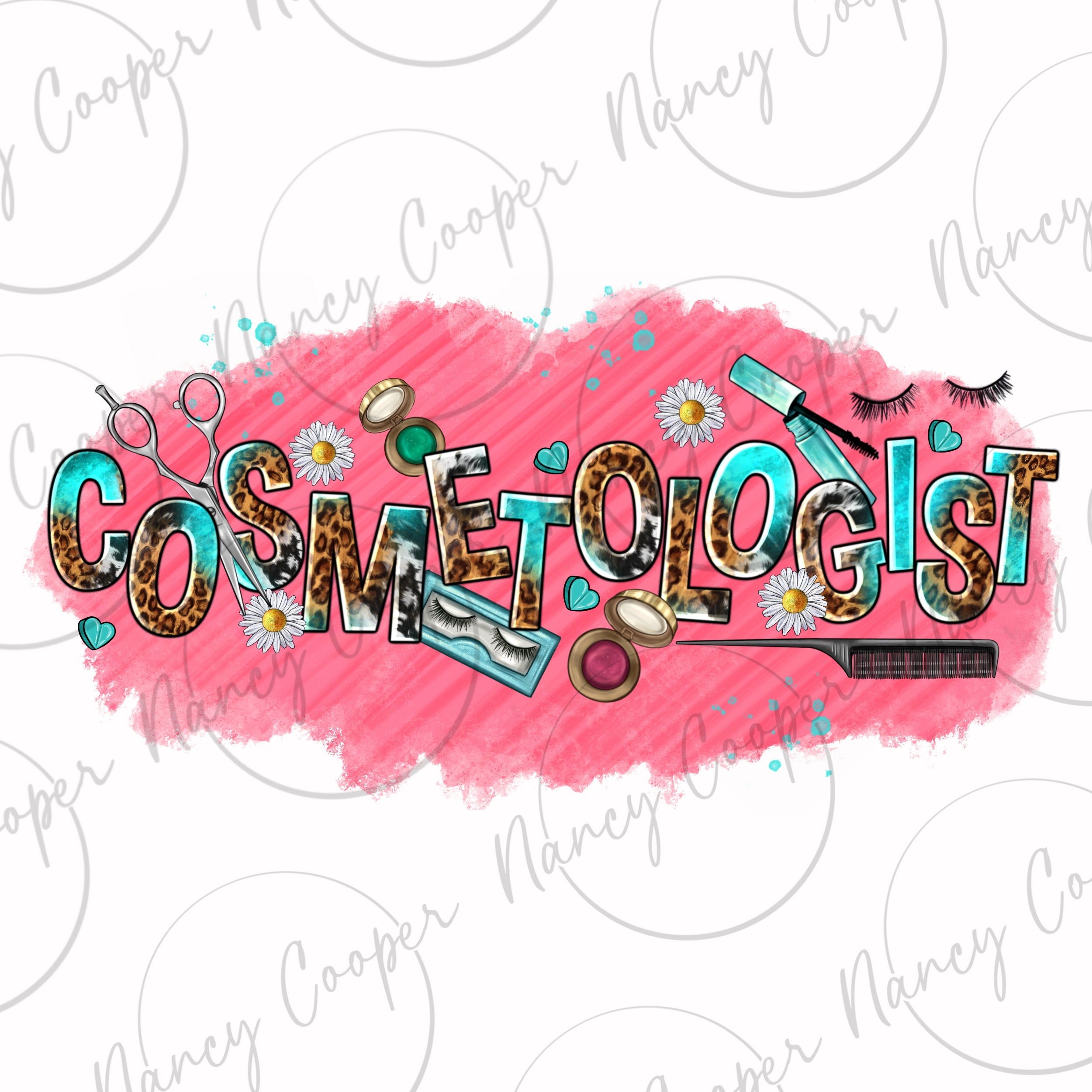 Cosmetologist Png Sublimation Design Download, Western Cosmetologist ...