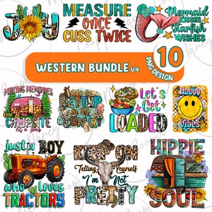 Western Bundle V4 Png Sublimation Design Download, Western Png, Western ...