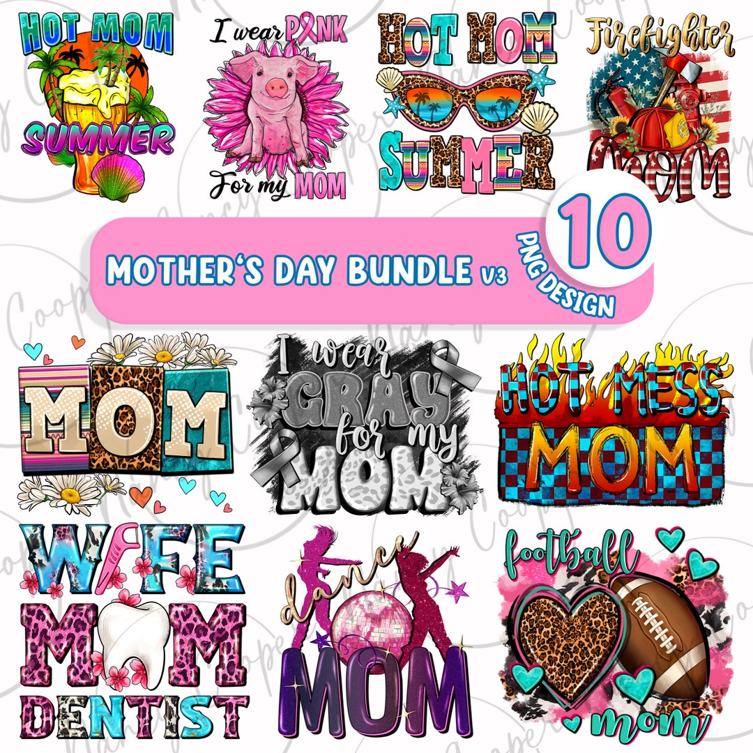 Mother's Day Bundle V3 Png Sublimation Design Download, Love Mama Png ...