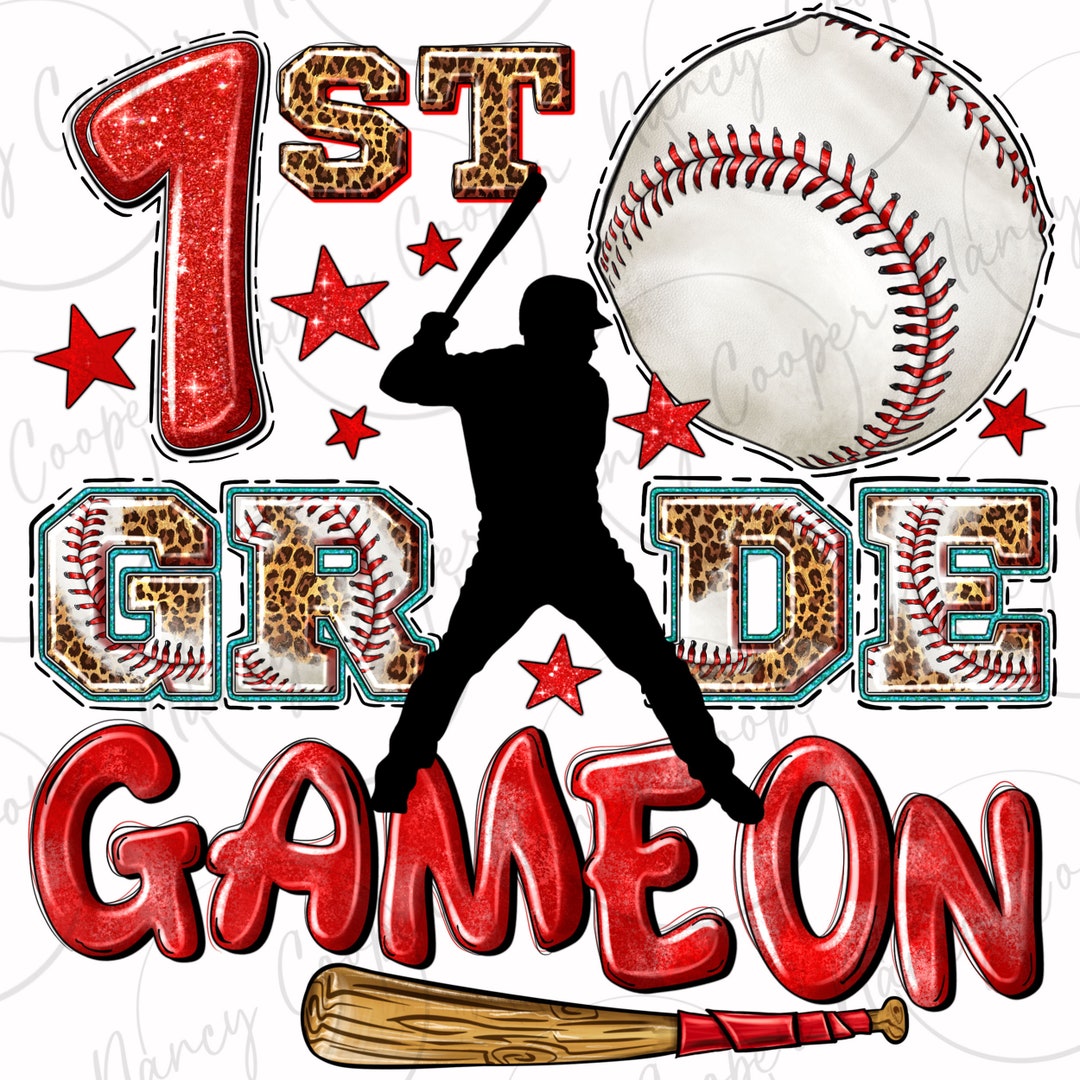 Back to School 1st Baseball Game on Png Sublimation Design Download ...