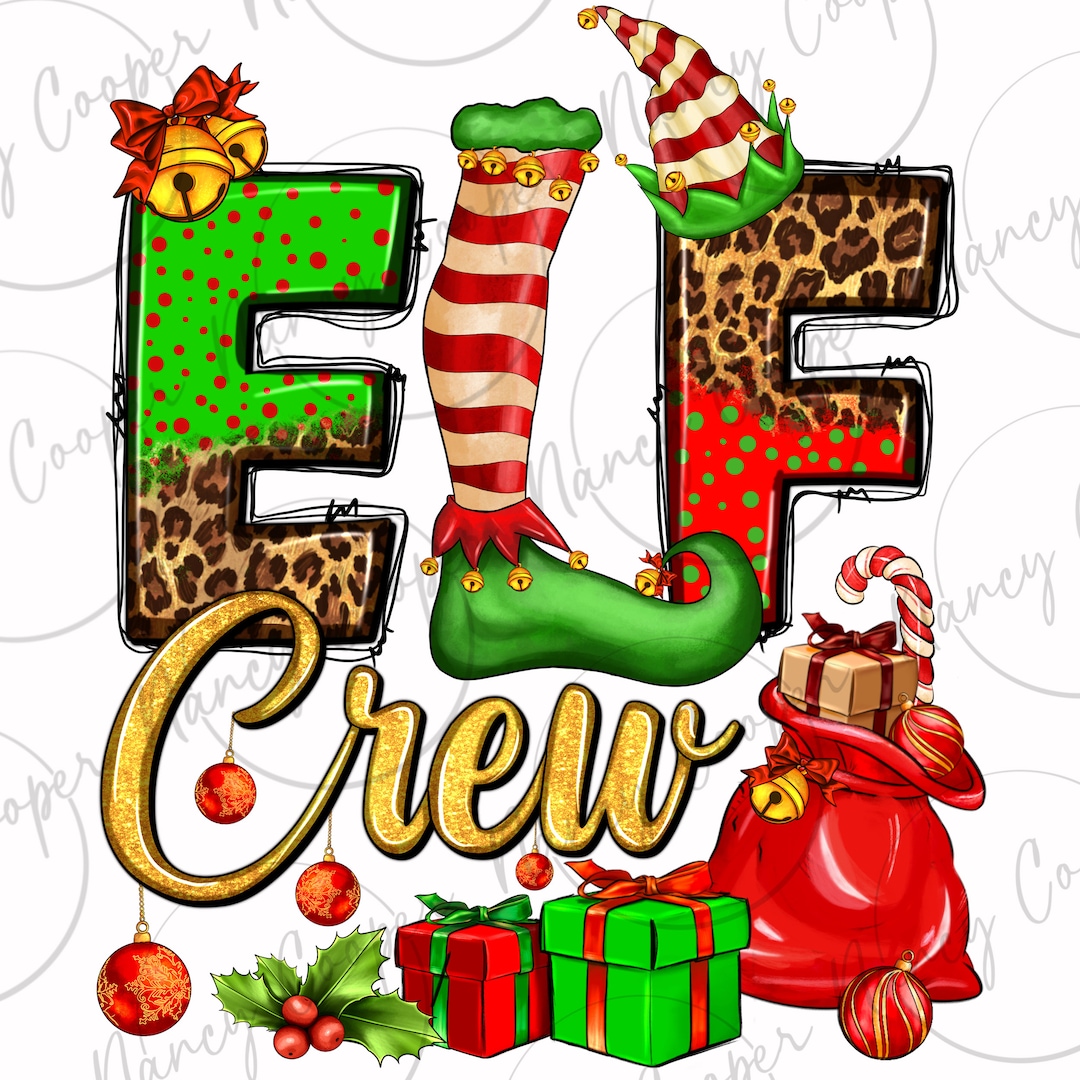 Christmas Elf Crew Png Sublimation Design Download, Christmas Png ...