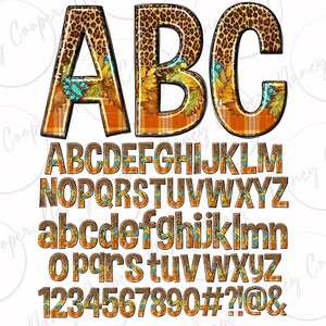 Fall Alphabet Png Files Bundle, Fall Doodle Letters Png, Fall Letters ...