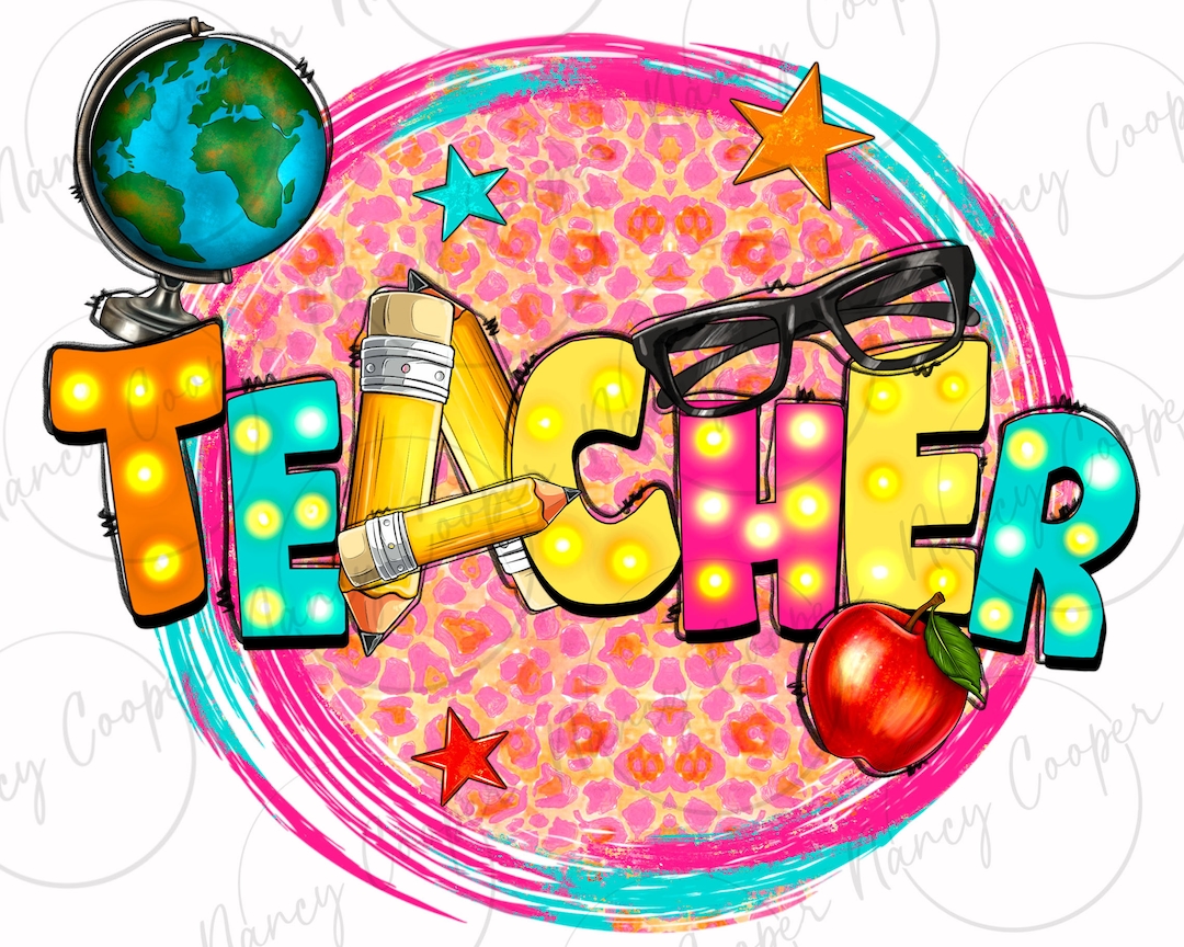 Teacher Png Sublimation Design Download, Teacher's Day Png, Teacher ...