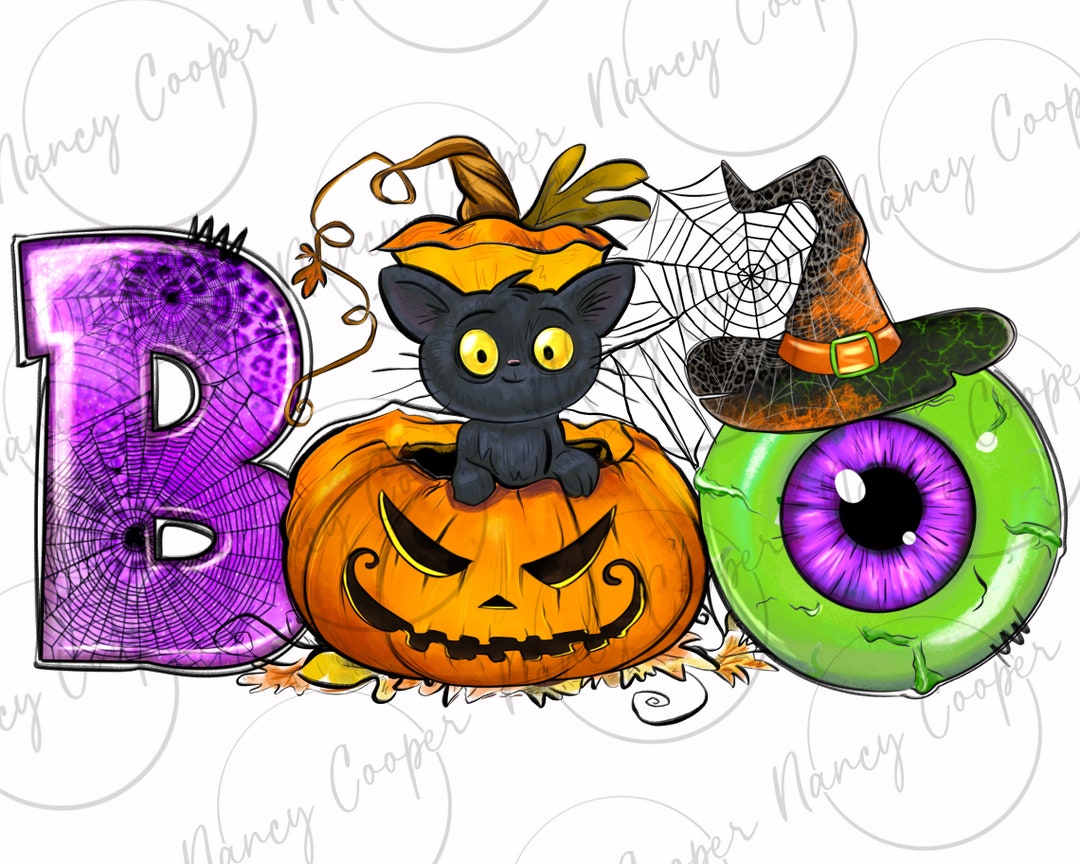 Boo Halloween Png Sublimation Design Download Spooky Season Png Happy