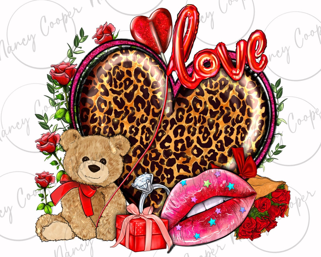 Valentine's Day Heart Png Sublimation Design Download, Happy Valentine ...