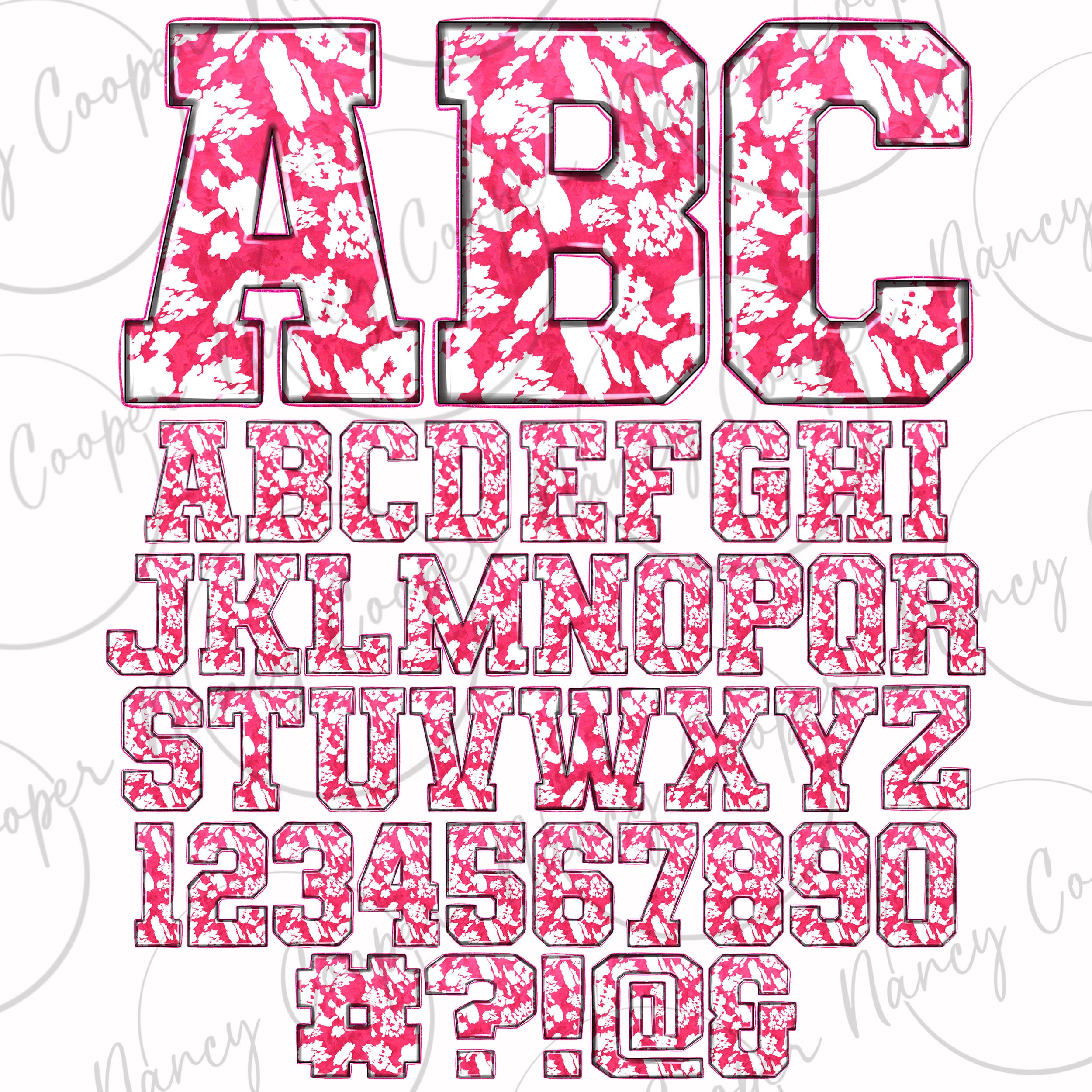 Cowgirl Alphabet Png Files Bundle, Cowgirl Doodle Letters Png, Western ...