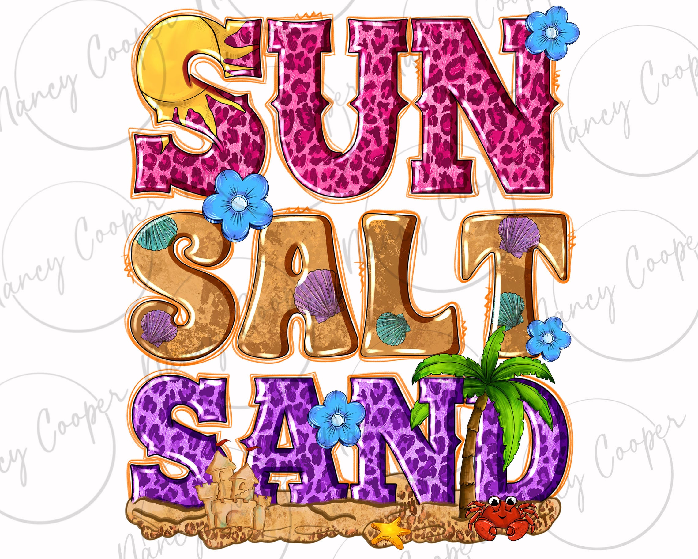 Sun Salt Sand Summer Png Sublimation Design Download, Summer Vibes Png ...
