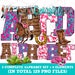 Cowgirl Alphabet Png Files Bundle, Cowgirl Doodle Letters Png, Western ...