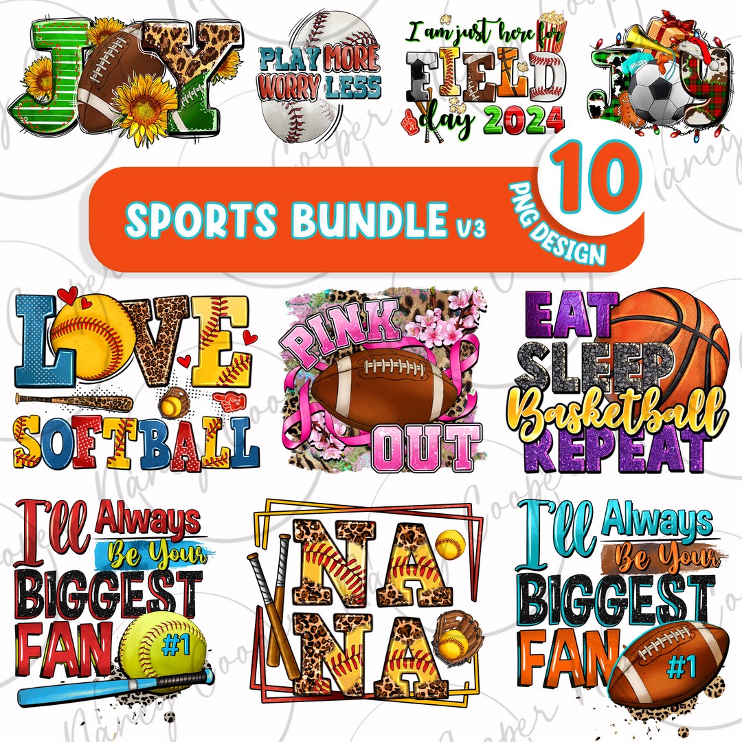 Sports Bundle V3 Png Sublimation Design Download, Game Day Png, Sport ...