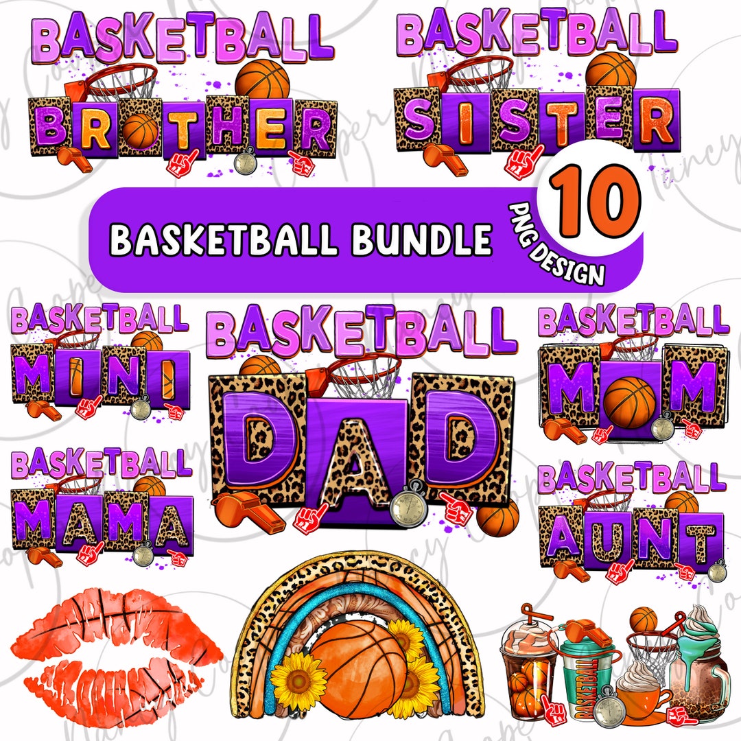 Basketball Bundle Png Sublimation Design Download, Basketball Png ...