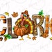 Personalized Thanksgiving Themed Name Png Sublimation Design Download ...