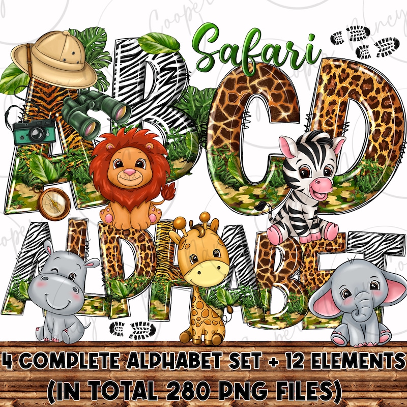 Jungle Letters - Etsy