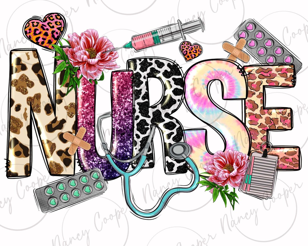 Nurse Png Sublimation Design Download, Nurse Life Png, Nursing Png ...