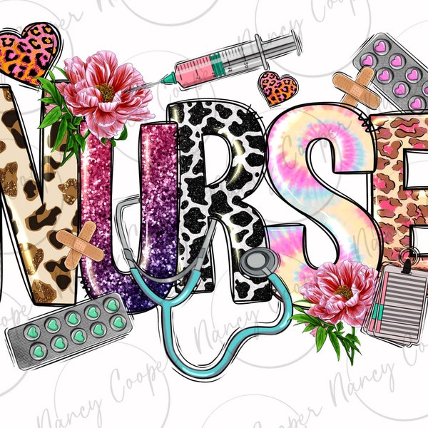 Nurse Sublimation Designs Downloads - Etsy