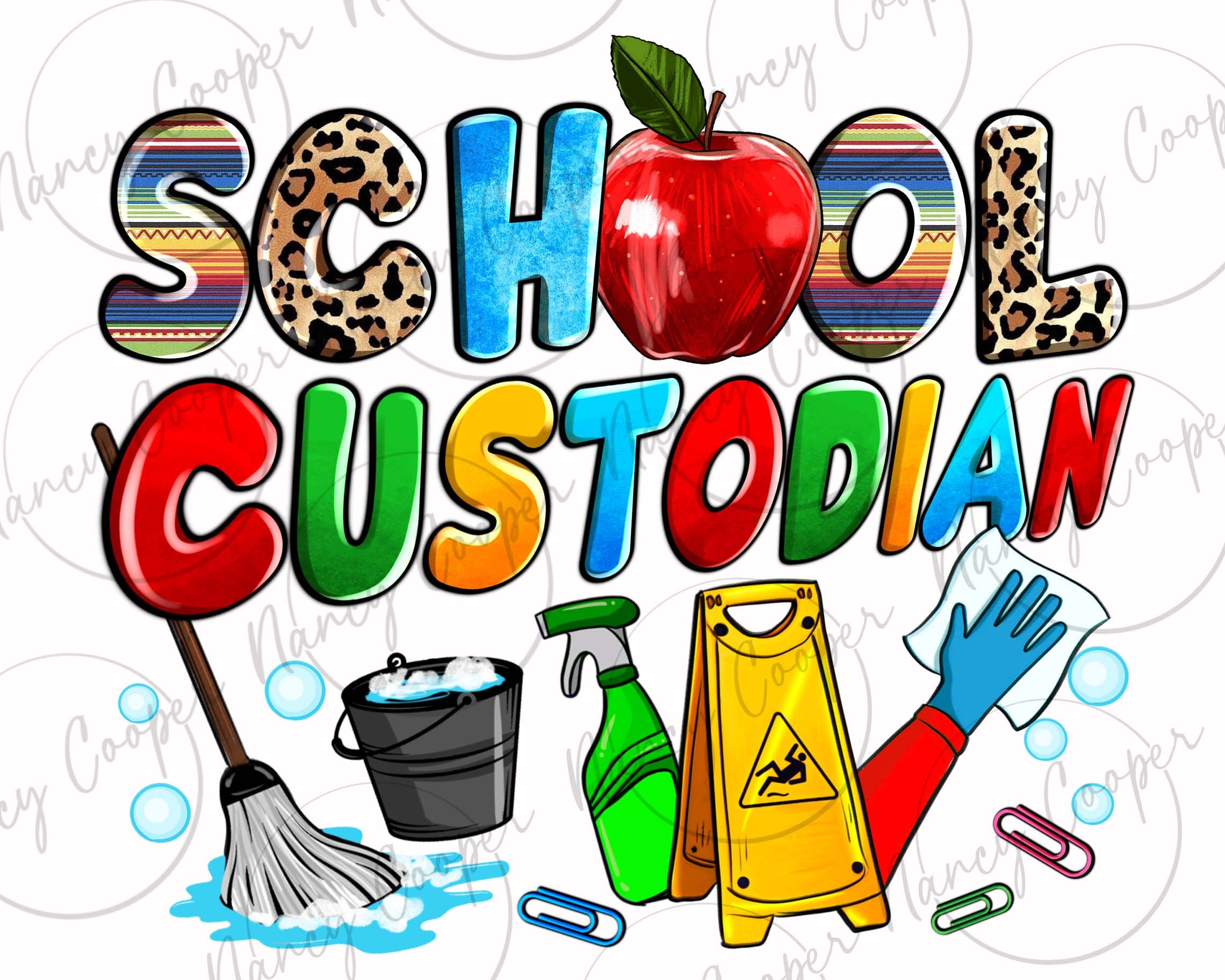School Janitors Clipart