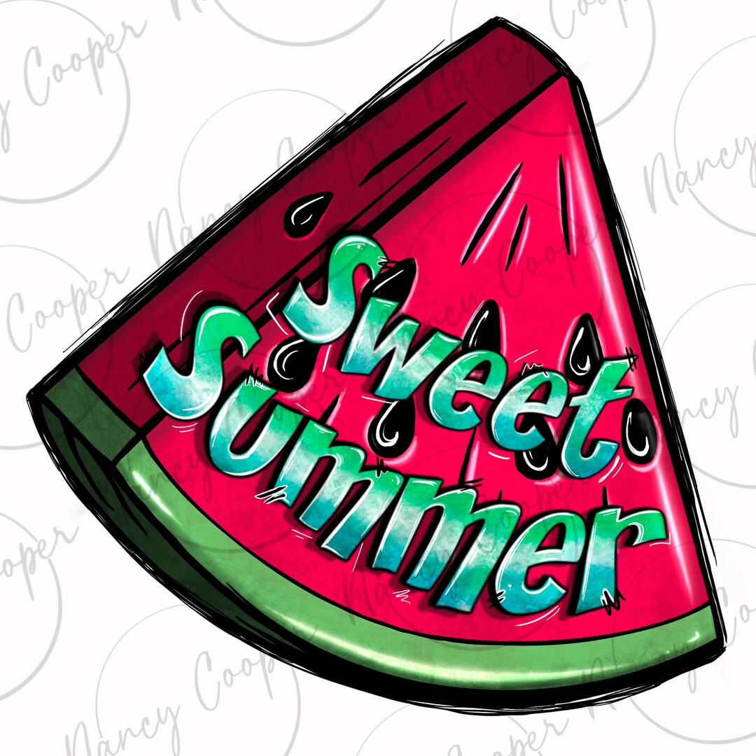 Sweet Summer Watermelon Png Sublimation Design Download, Hello Summer ...