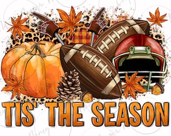 Tis' the Season American Football Png Sublimation Design Download ...