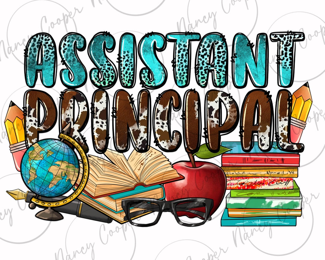 Assistant Principal Png Sublimation Design Download, Back to School Png ...