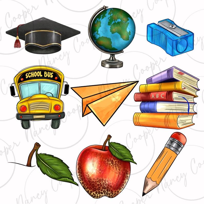 Teacher Alphabet Png Files Bundle, Teacher's Day Doodle Letters Png ...