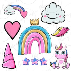 Unicorn Alphabet Bundle Png, Unicorn Png, Unicorn Doodle Letters Png ...