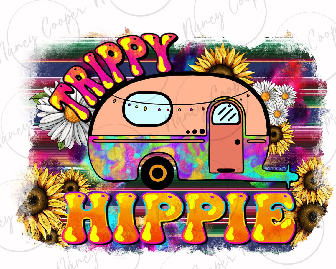 Trippy Hippie Png Sublimation Design Download, Hippie Soul Png, Hippie ...