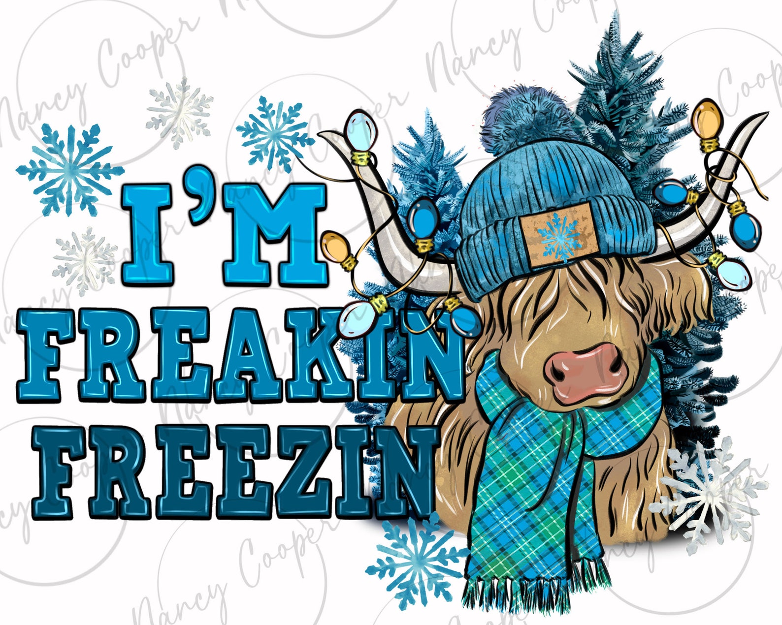 I'm Freakin Freezin Png Sublimation Design Download, Hello Winter Png ...