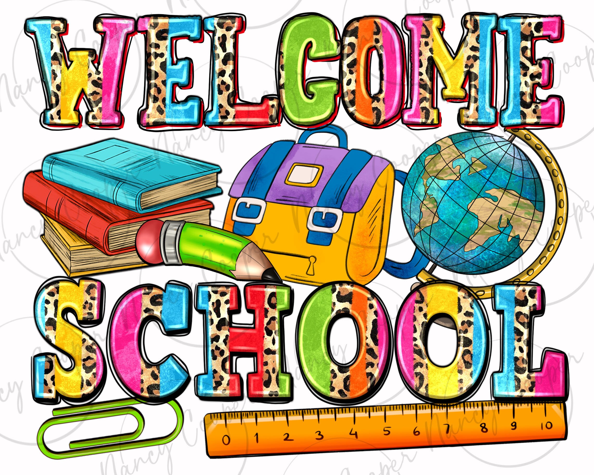 Welcome School Png Sublimation Design Download Western School - Etsy