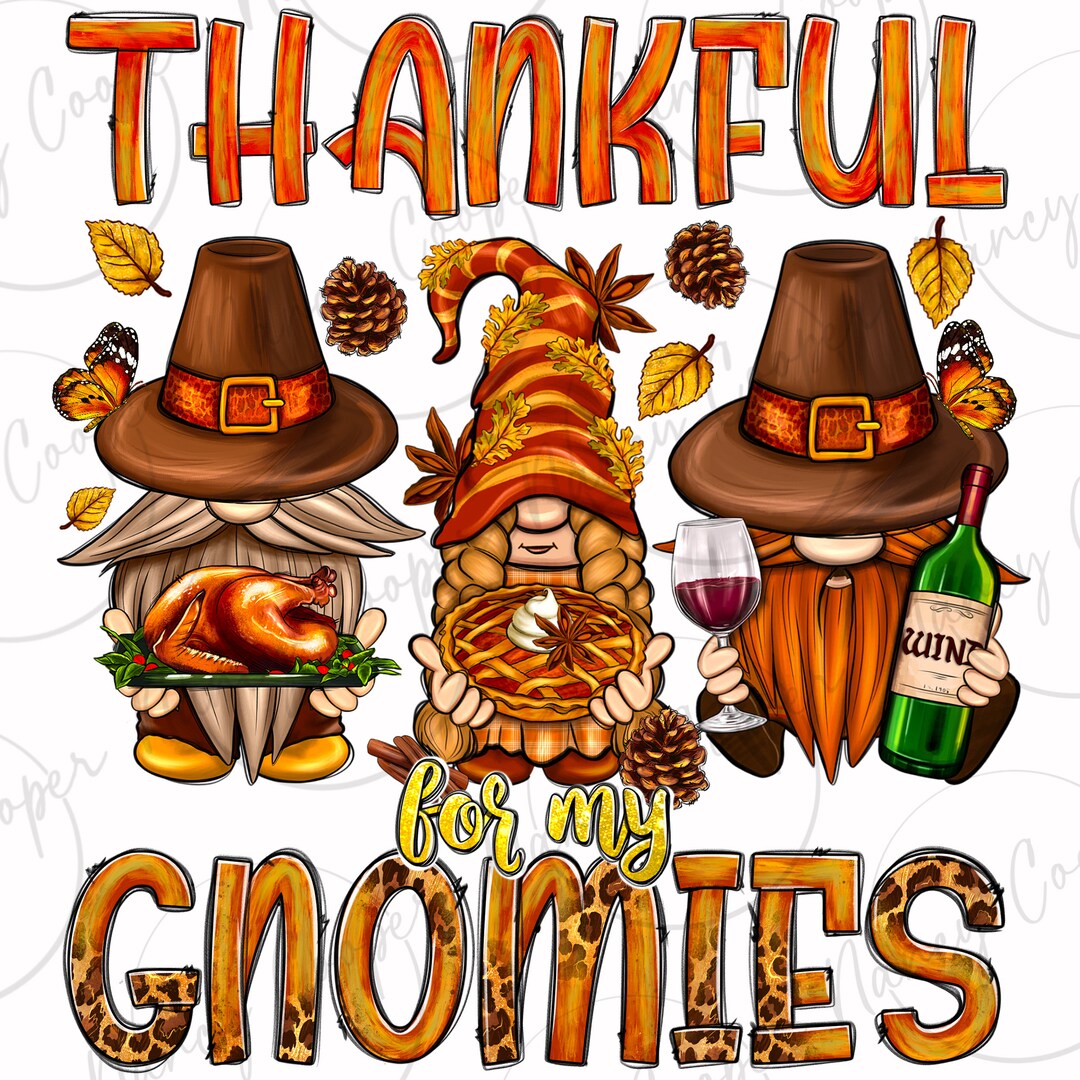 Thankful Gnomes Png Sublimation Design Download, Hello Fall Png, Fall ...