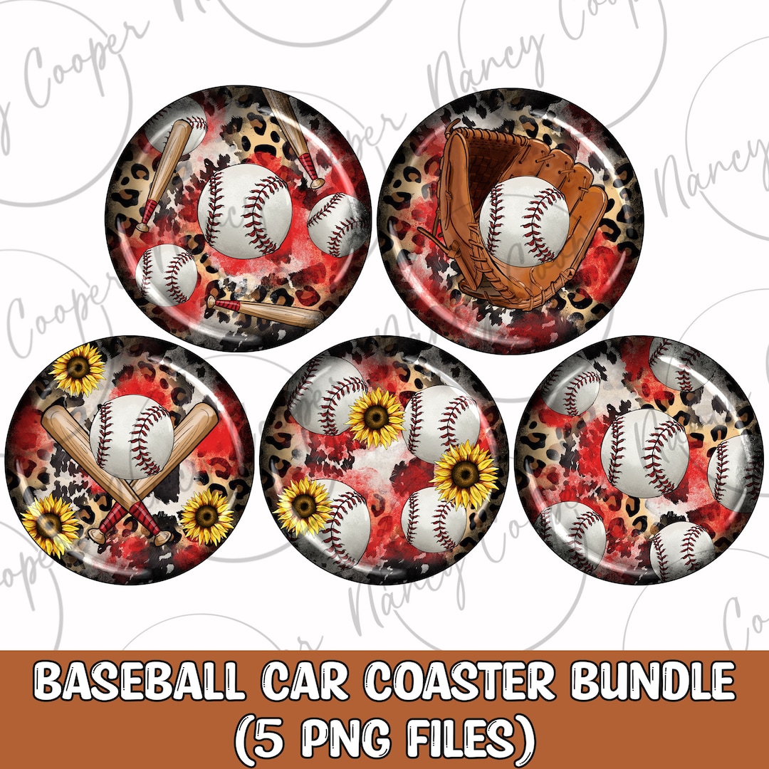Baseball Car Coaster Png Bundle Sublimation Design Download, Sport Car ...