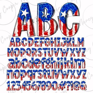 Puerto Rico Alphabet Bundle Png, Puerto Rico Png, Puerto Rico Doodle ...