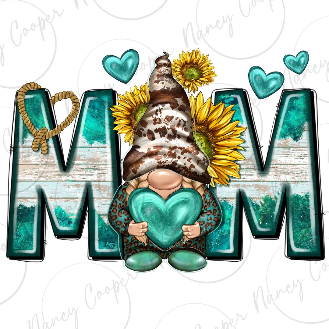 Mom With Gnome Png Sublimation Design Download, Mother's Day Png ...