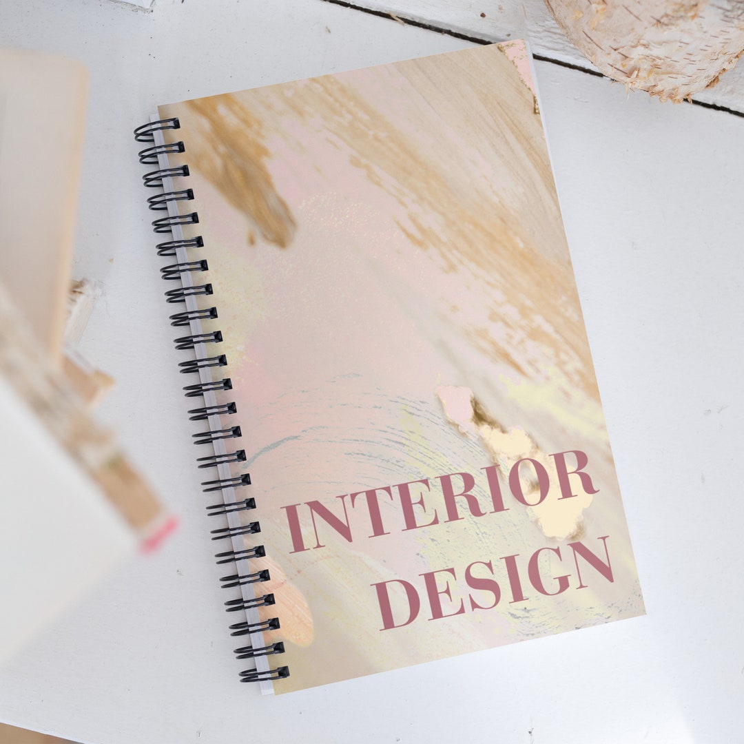 Interior Design Spiral Notebook Dotted Notebook for - Etsy