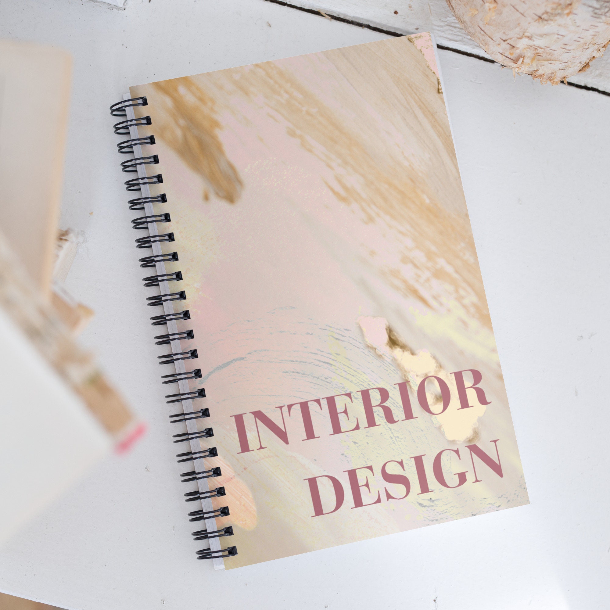 Interior Design Spiral Notebook Dotted Notebook for - Etsy