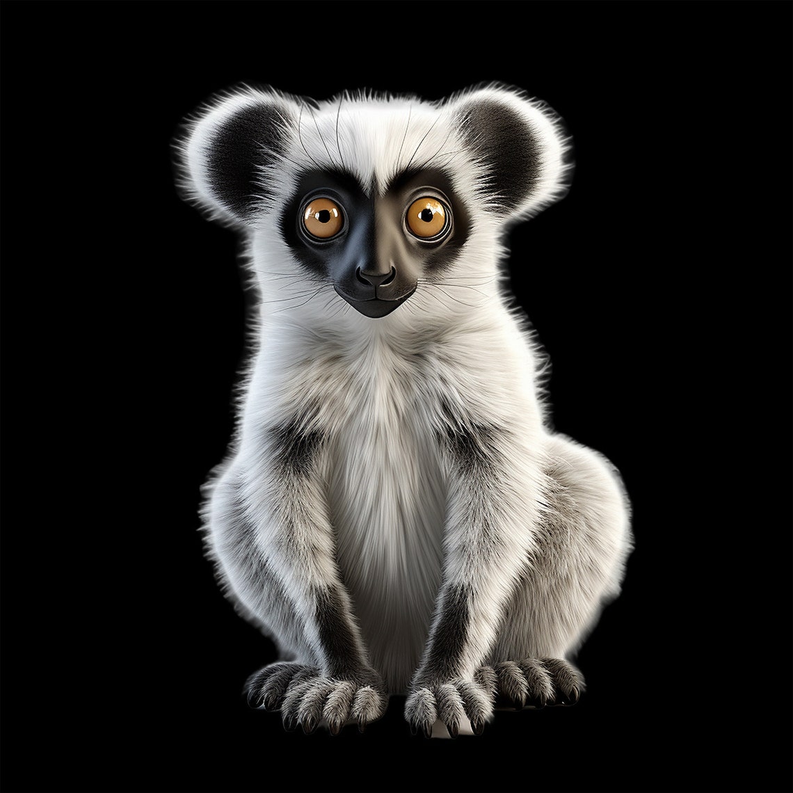 Cute Madagascar Animal Clipart, Animal Clipart, Lemurs, Maki, Chameleon ...