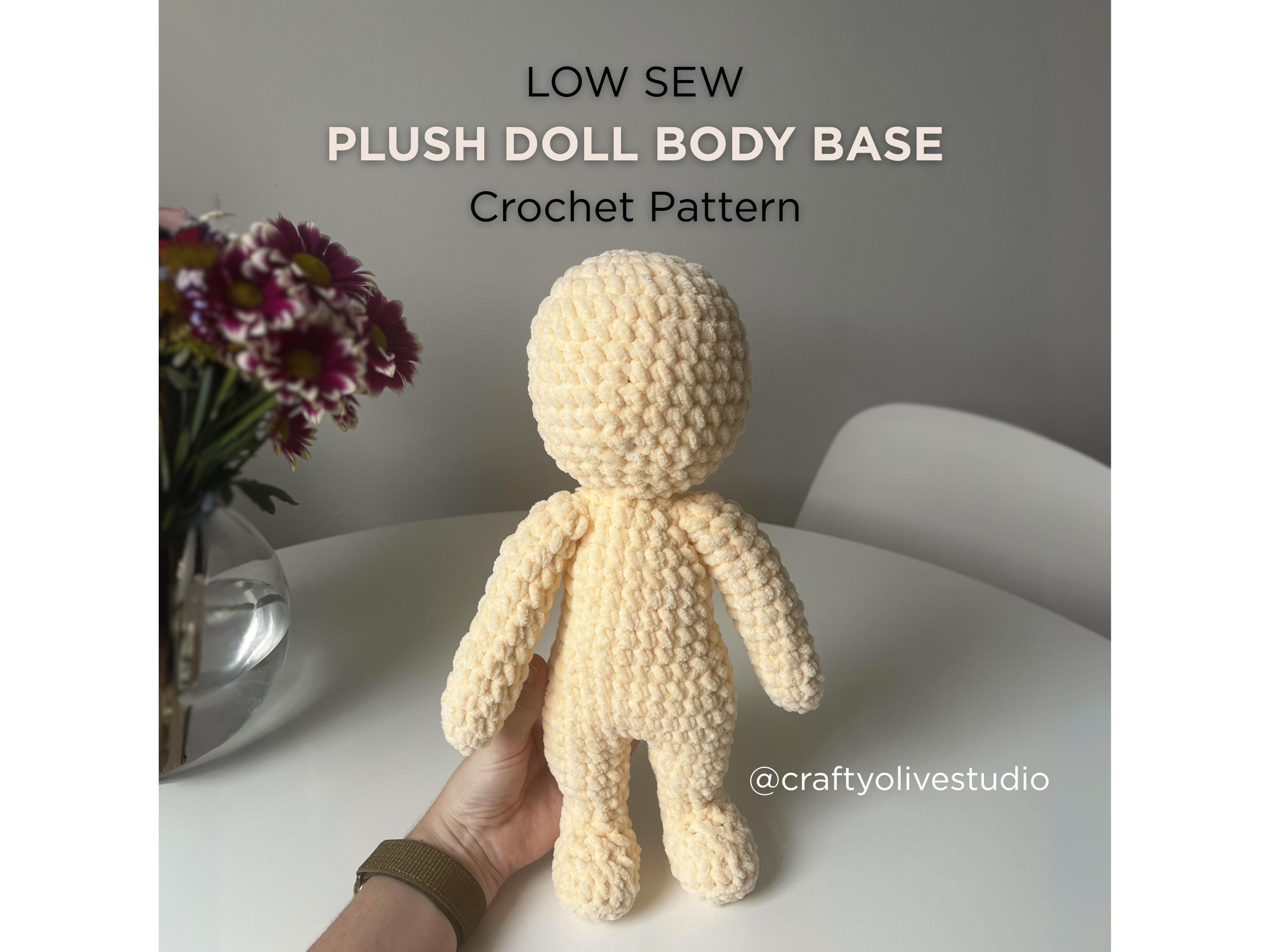 Low Sew Doll Body Base Crochet Pattern: Chunky Yarn Amigurumi (english ...