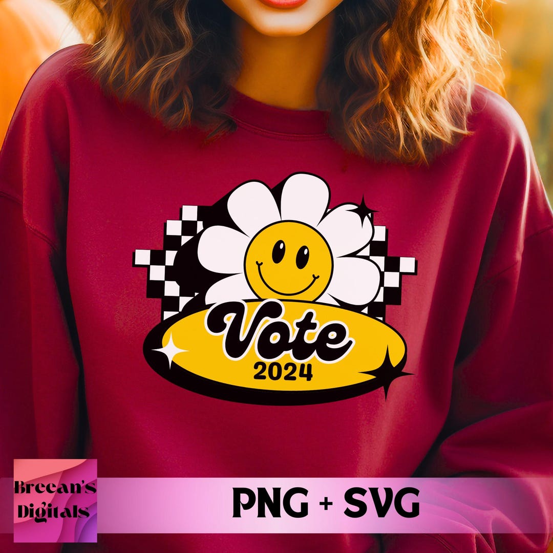 Retro Vote SVG PNG Digital Download Sublimation Instant Download Print ...