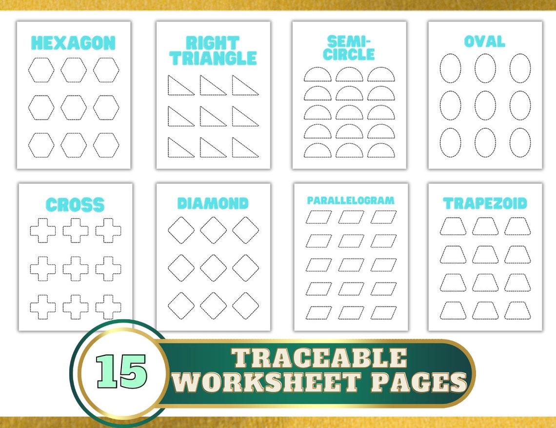 Shapes Worksheets, Printable Worksheet, Worksheet, Preschool Worksheet ...