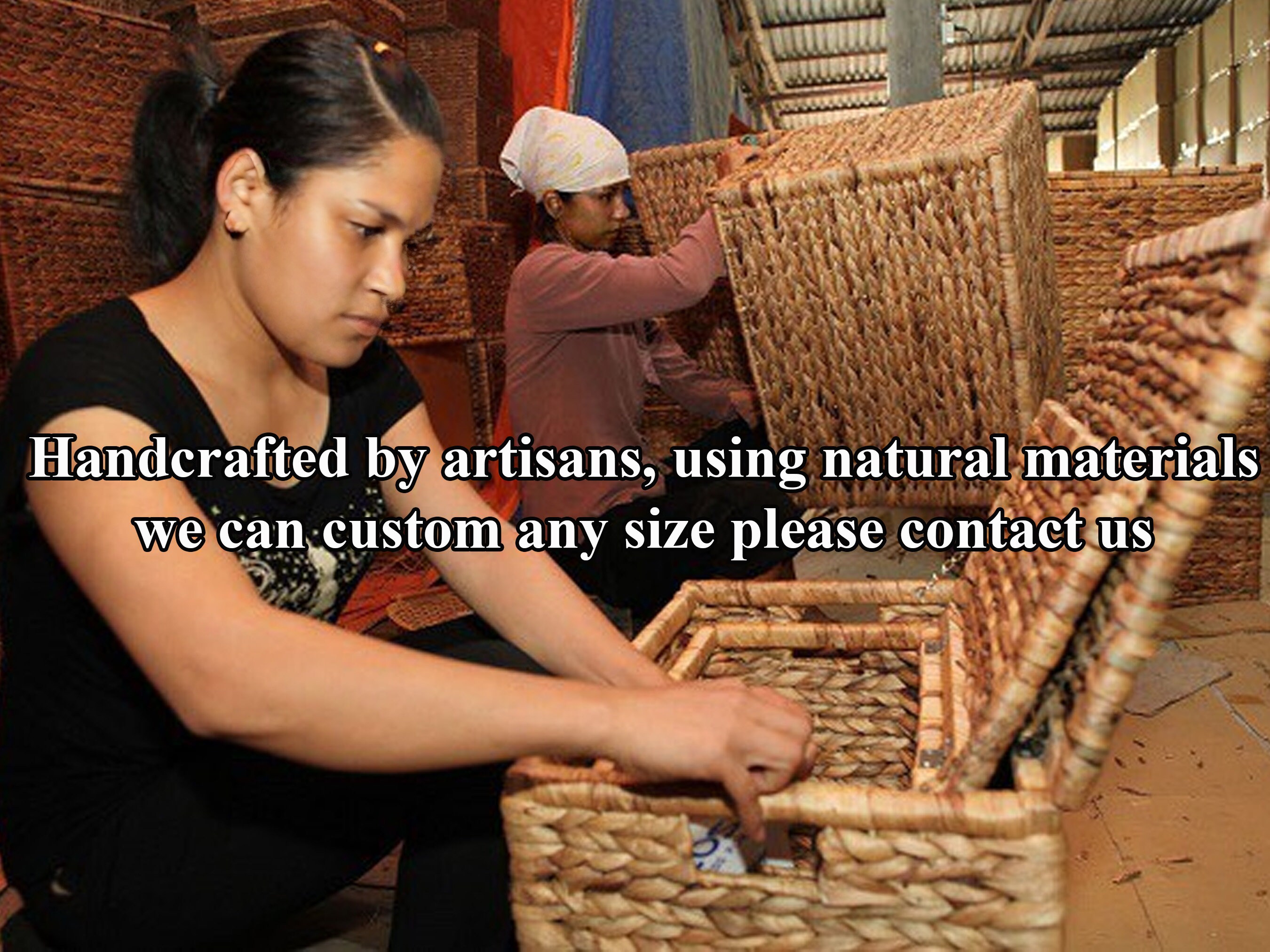 Wicker Stair Step Basket With Handle Staircase Basket Step - Etsy