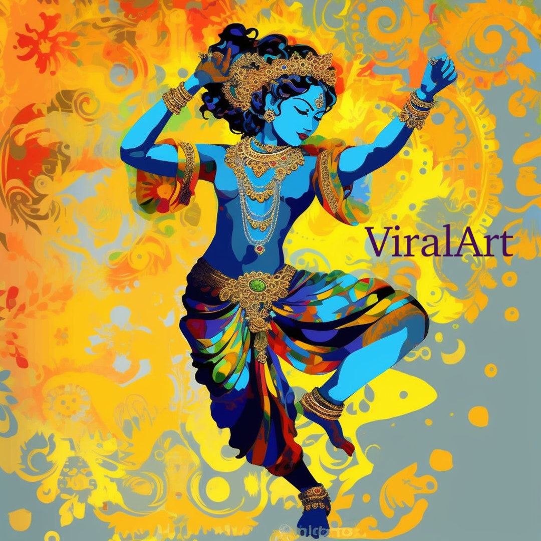 Lord Krishna Dancing - Etsy