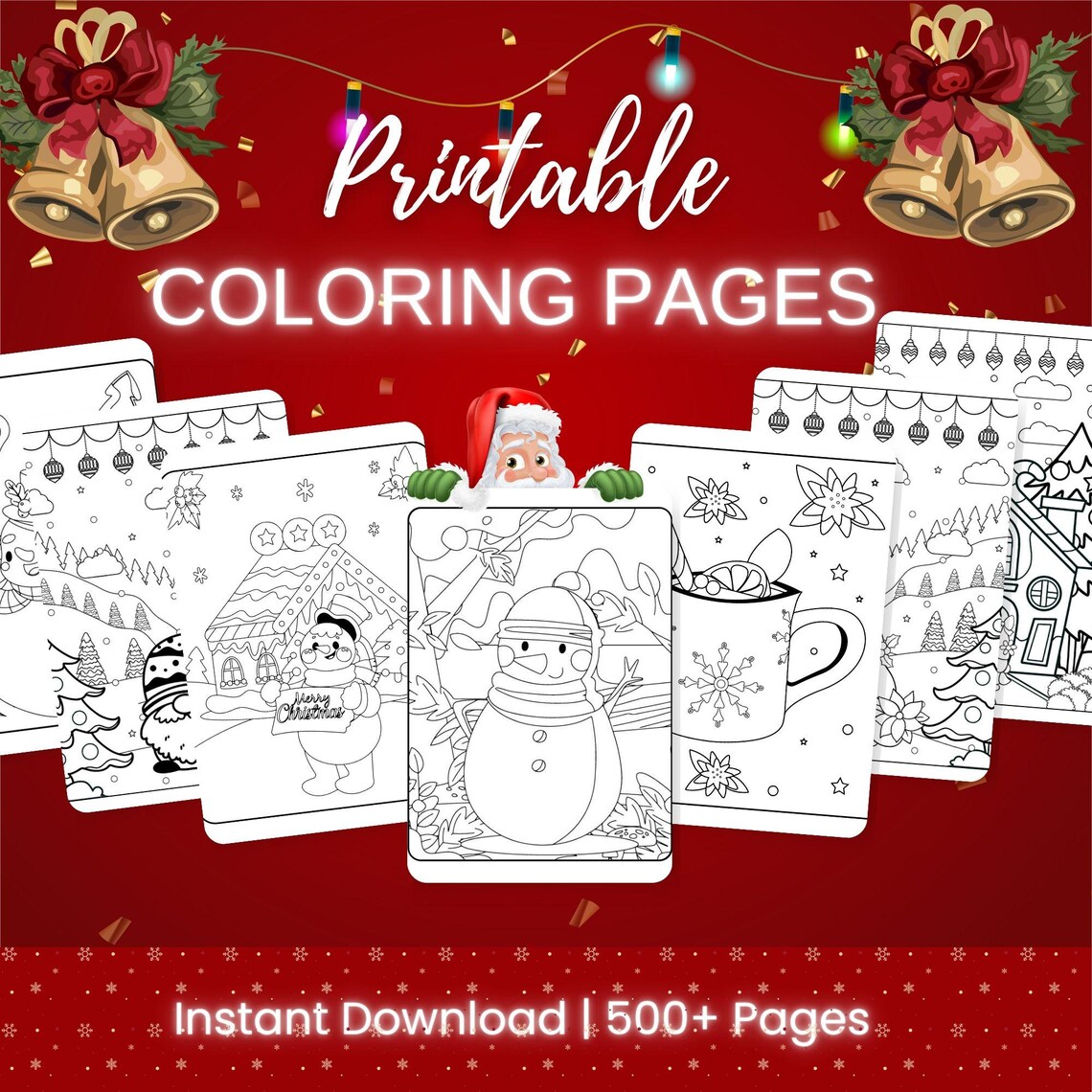 500+ Christmas Coloring Pages , for All Ages, Santa & Winter Wonderland ...