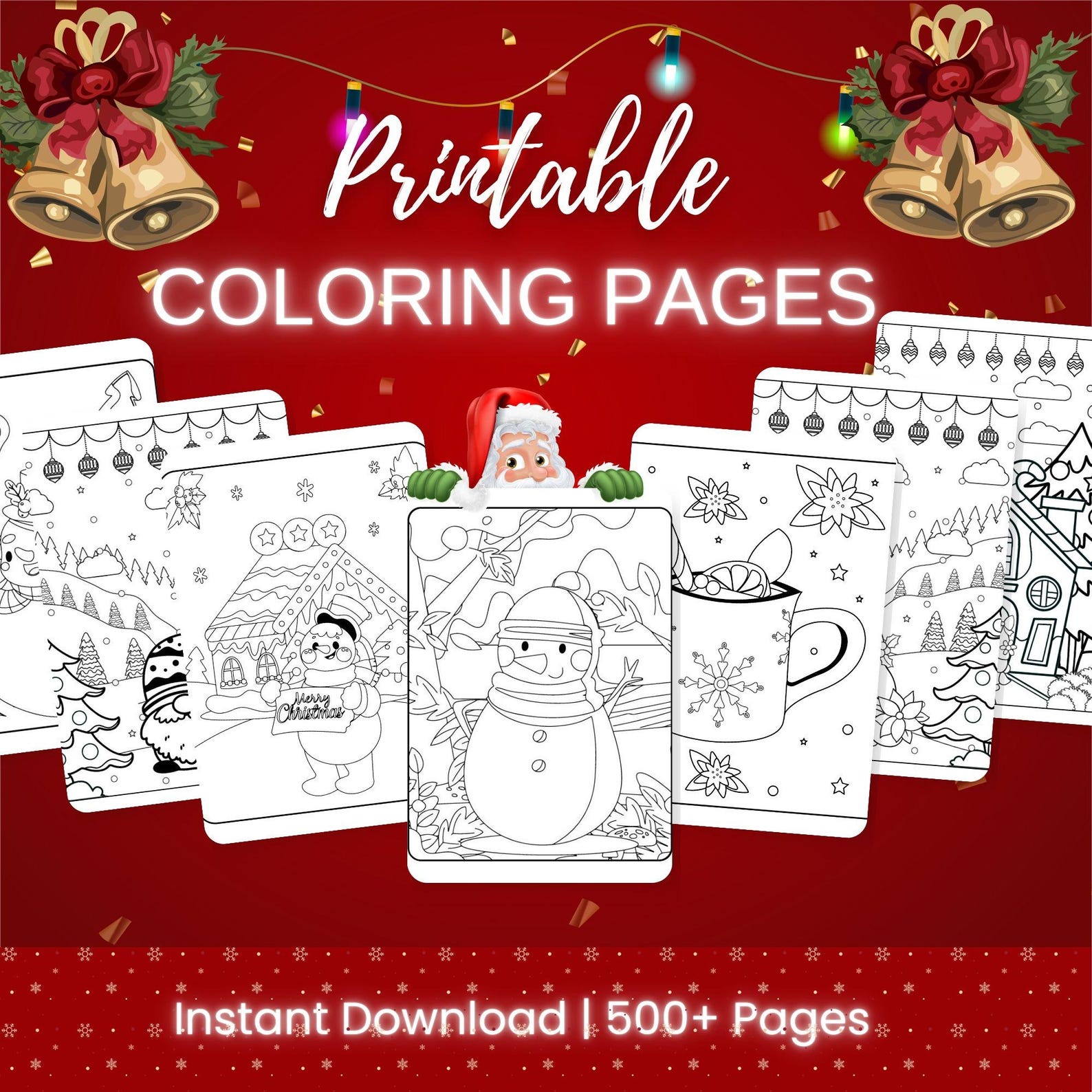 500+ Christmas Coloring Pages , for All Ages, Santa & Winter Wonderland ...