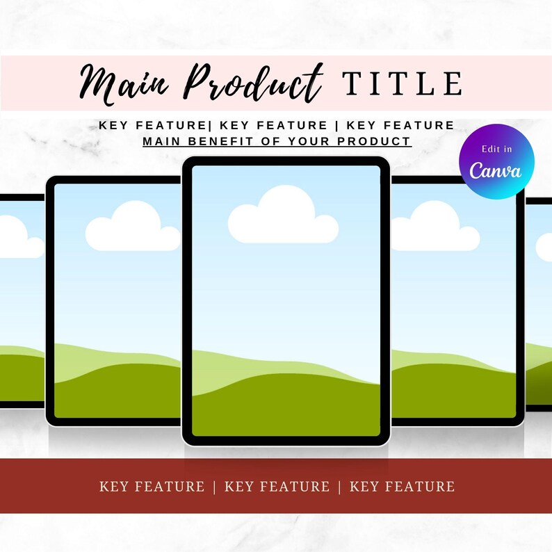 120+ Editable Canva Mockup Templates | Digital Product Mockup Bundle ...